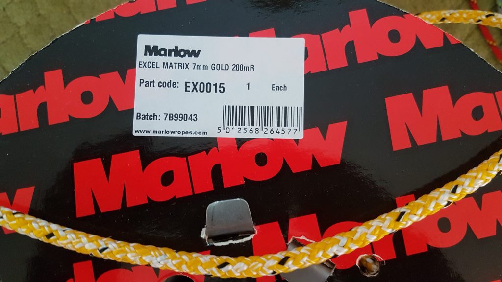 14 metres extreme laser mainsheet – Essex Rigging